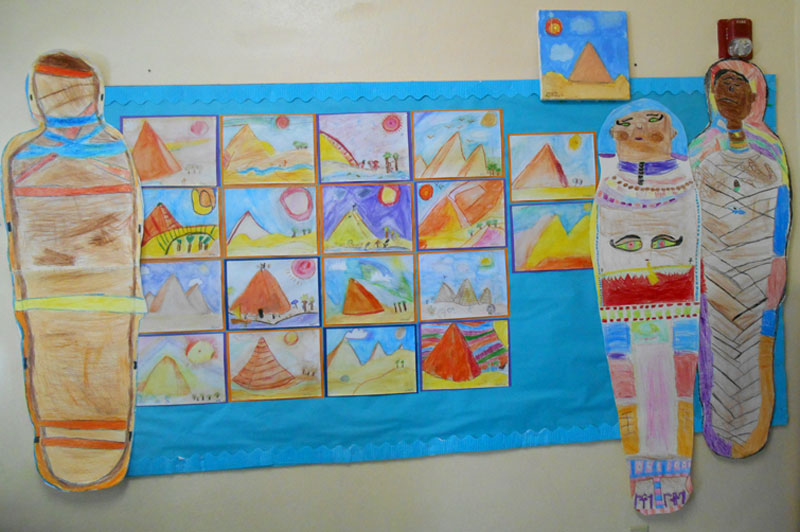 Ancient Egyptian Art work in Year 3 — Provo Primary School