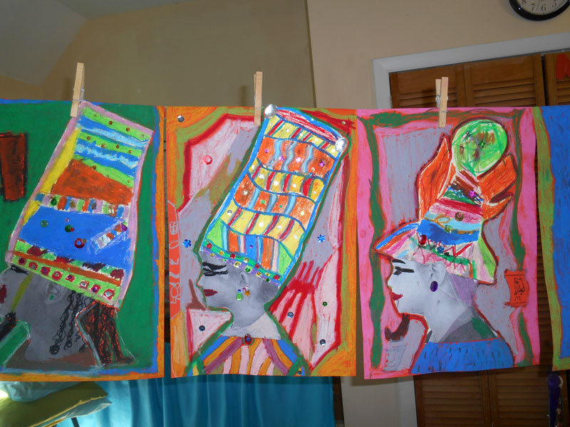 Ancient Egyptian Art work in Year 3 — Provo Primary School