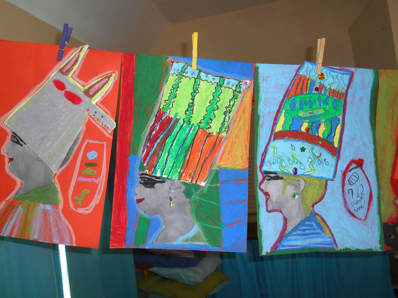 Ancient Egyptian Art work in Year 3 — Provo Primary School