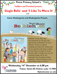 Tickets on Sale for Early Year Christmas Show — Provo Primary School