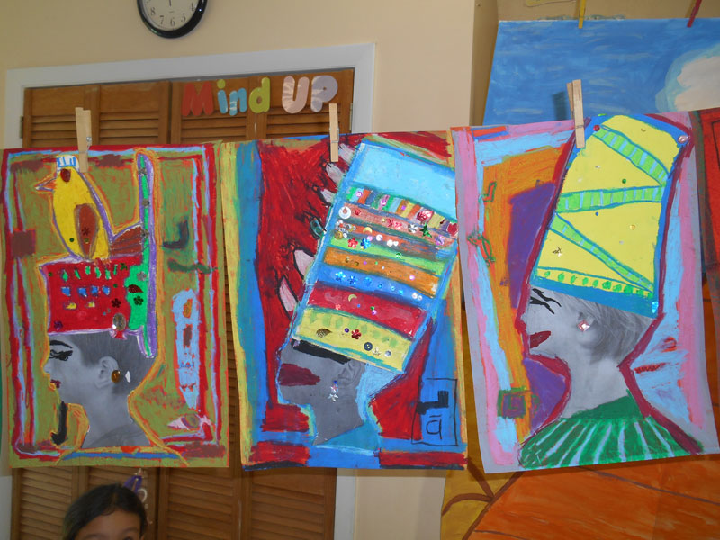 Ancient Egyptian Art work in Year 3 — Provo Primary School