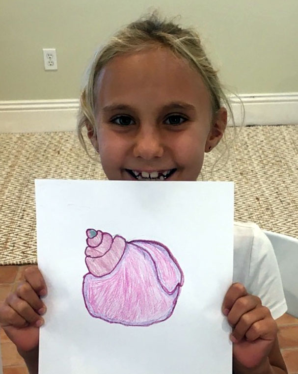 Learn how to draw a conch shell with Year 3 — Provo Primary School