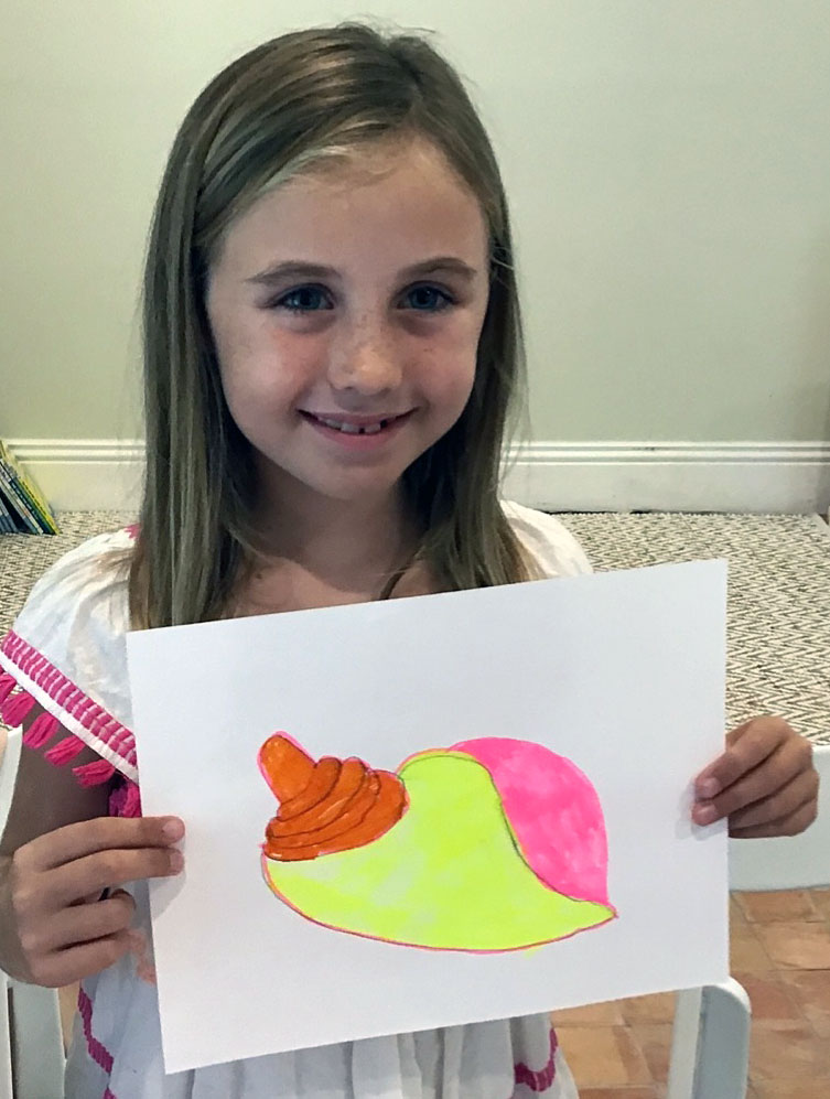 Learn how to draw a conch shell with Year 3 — Provo Primary School